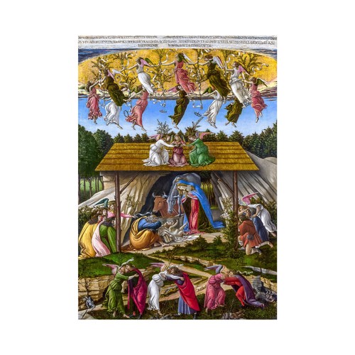 Sandro Botticelli, The Mystical Nativity, 1500, Lustre Canvas Print, A3 ...
