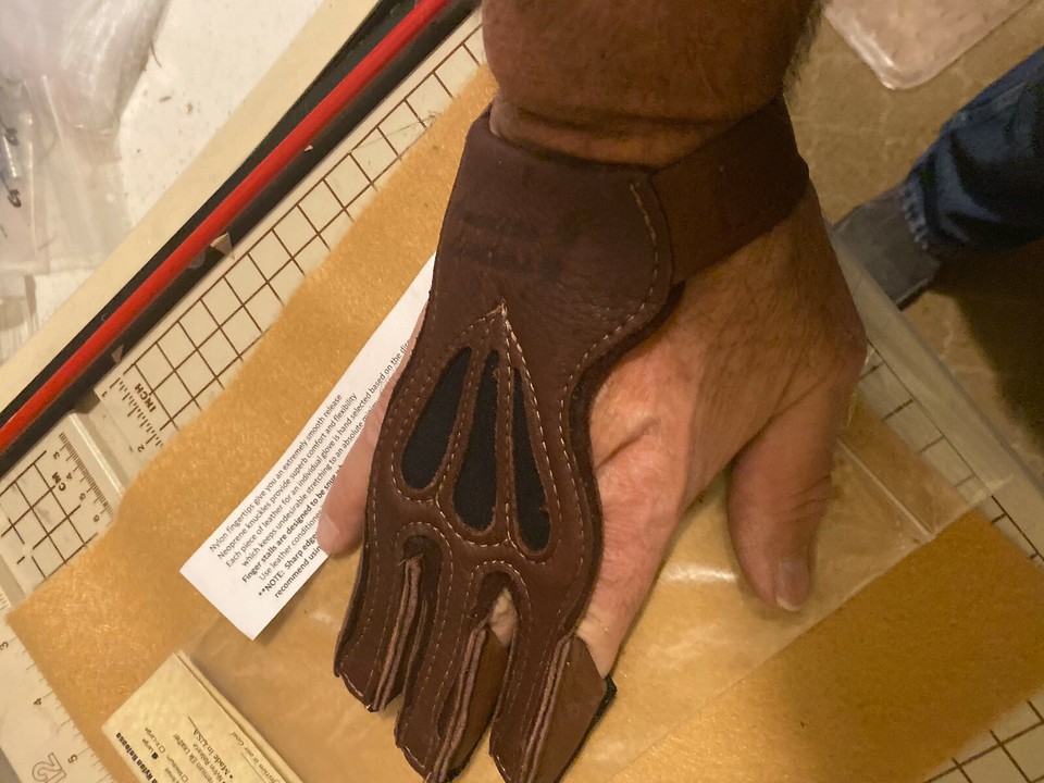 American Leathers Big Shot Archery Shooting Glove Elk Leather | eBay