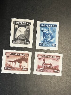Slovakia stamp 89-92 MH | eBay