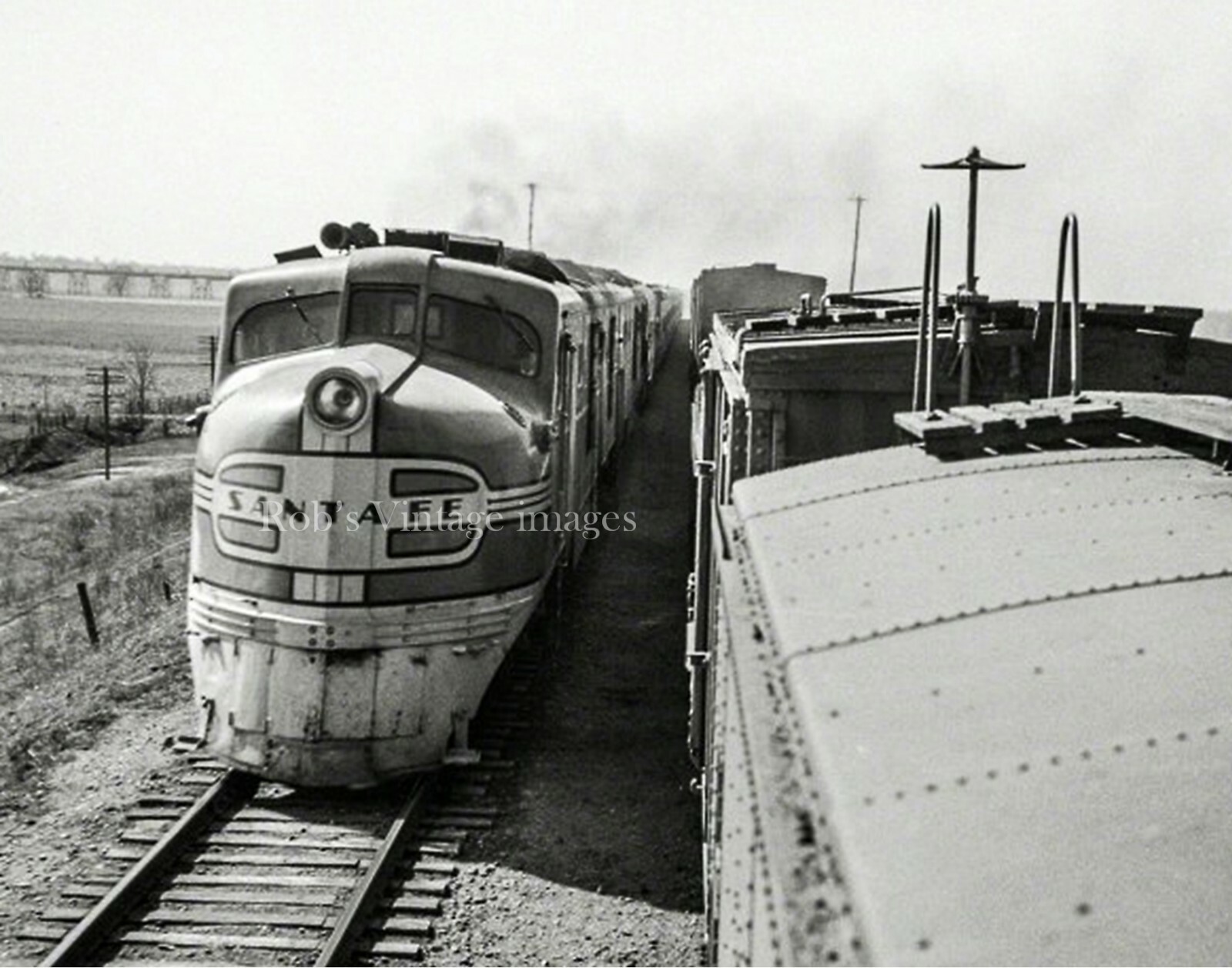 Santa Fe Super Chief Locomotive 50A DL-109 Alco ATSF Railroad train ...