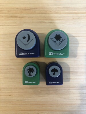 Armada Paper Punch Set Umbrella Palm Tree Sun Starburst Moon Star ...