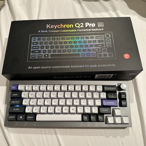 Keychron Q2 Pro Mechanical Keyboard w/ black Switches | eBay