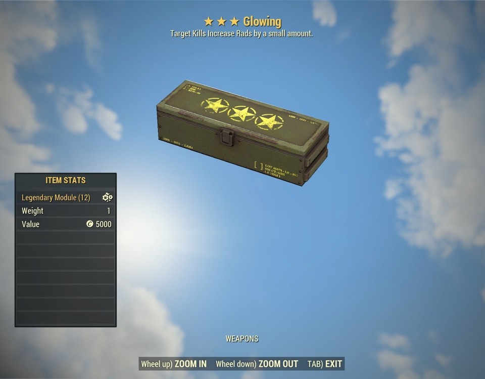 FALLOUT 76 PC CAPS/LEGENDARY MOD/PLANS/OUTFITS/LEGENDARY MODULES/JUNK ...