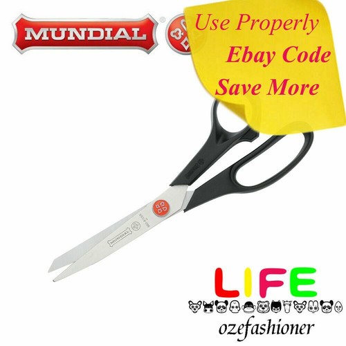 MUNDIAL Dressmaking Scissor Serra Sharp 21cm SHEARS 8 1/2" 21CM 20360 ...