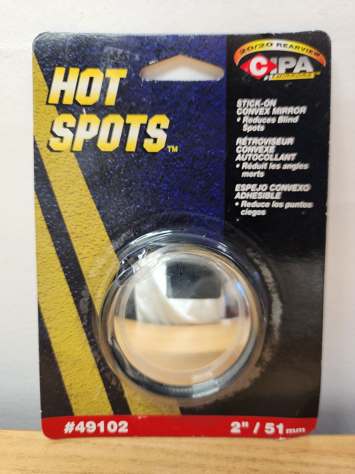 NEW CIPA Blind Spot Stick-on Convex 2" Mirror 49102 Hot Spots | eBay