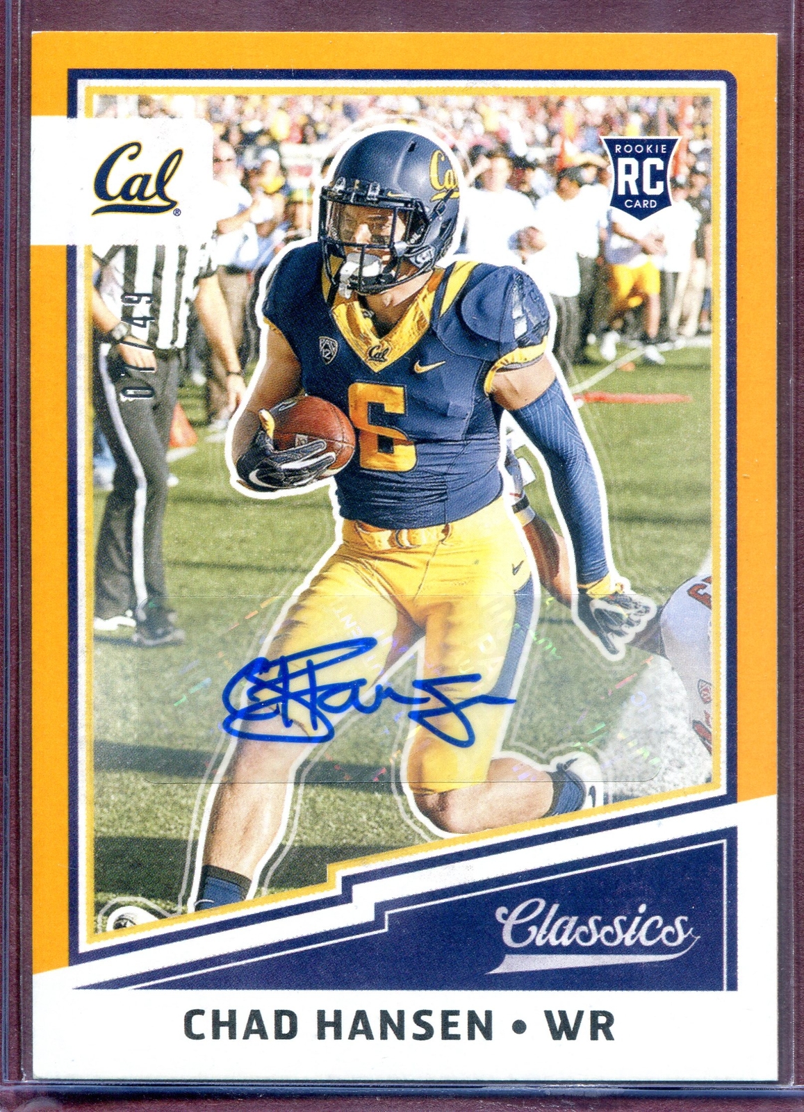 CHAD HANSEN ~ 2017 Classics Significant Signatures Gold #214 AUTO (#7/ ...