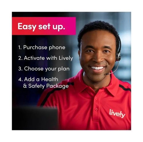 lively flip Jitterbug Flip2 Cell Phone for Seniors Red #CR B30 ...