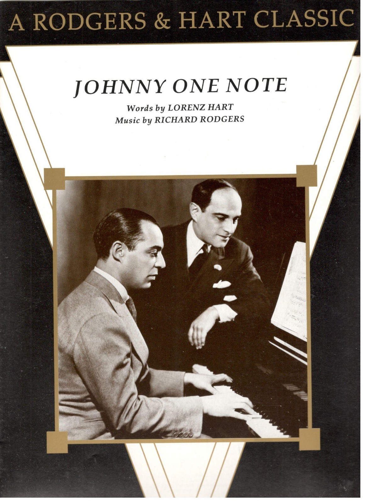 RODGERS & HART CLASSIC "JOHNNY ONE NOTE" SHEET MUSIC-PIANO/VOCAL/GUITAR ...