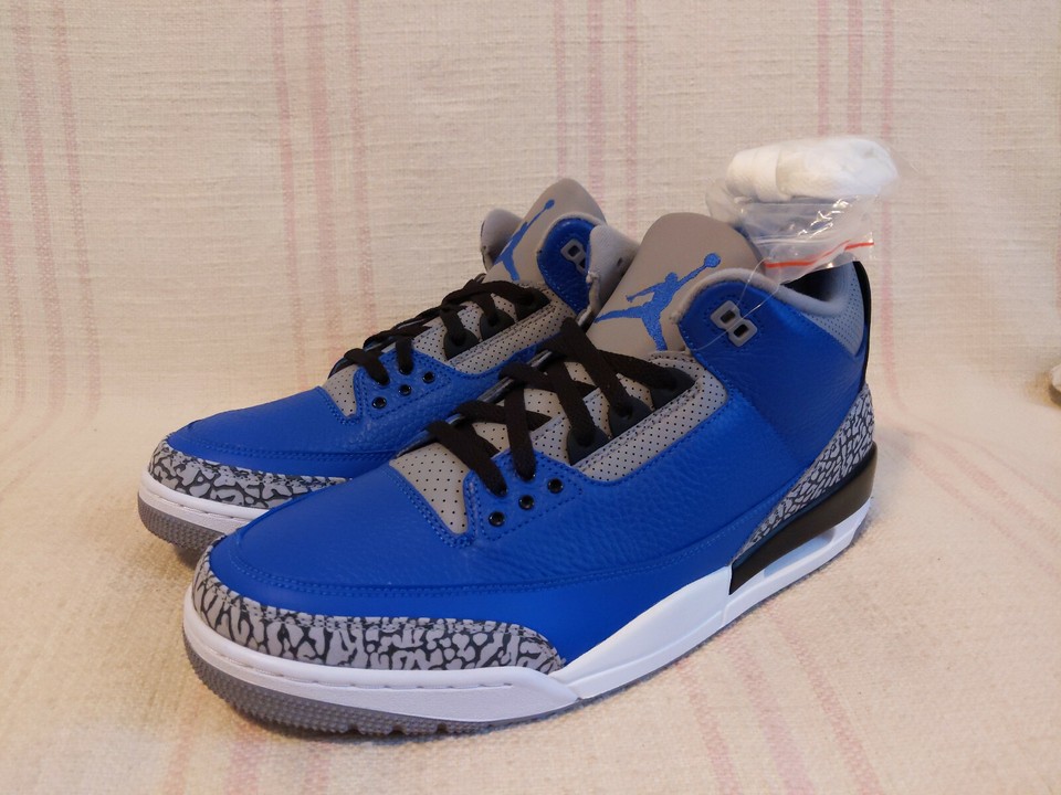Nike Air Jordan 3 Retro Varsity Royal Blue Black CT8532 400 Men's Shoe ...