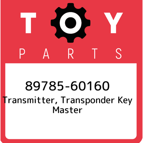 89785-60160 Toyota Transmitter, transponder key master 8978560160, New ...