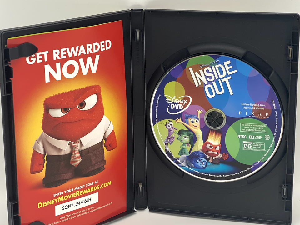 Inside Out (DVD, 2015) Disney Pixar - Bonus Extras: Lava (Short Film ...