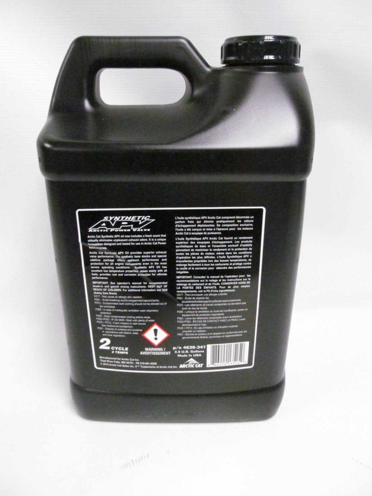 Arctic Cat 2.5 Gallons APV Synthetic 2 Stroke Snowmobile Injection Oil ...