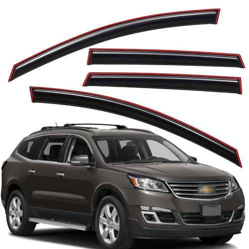 In-channel Window Visor Vent Shade Sun Rain Guard for 2009-2017 Chevy ...