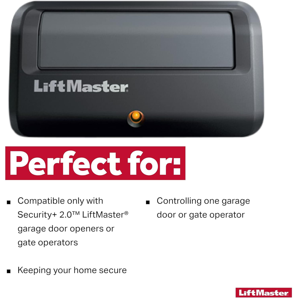 891lm liftmaster garage door opener remote control 1 button security+ 2 ...