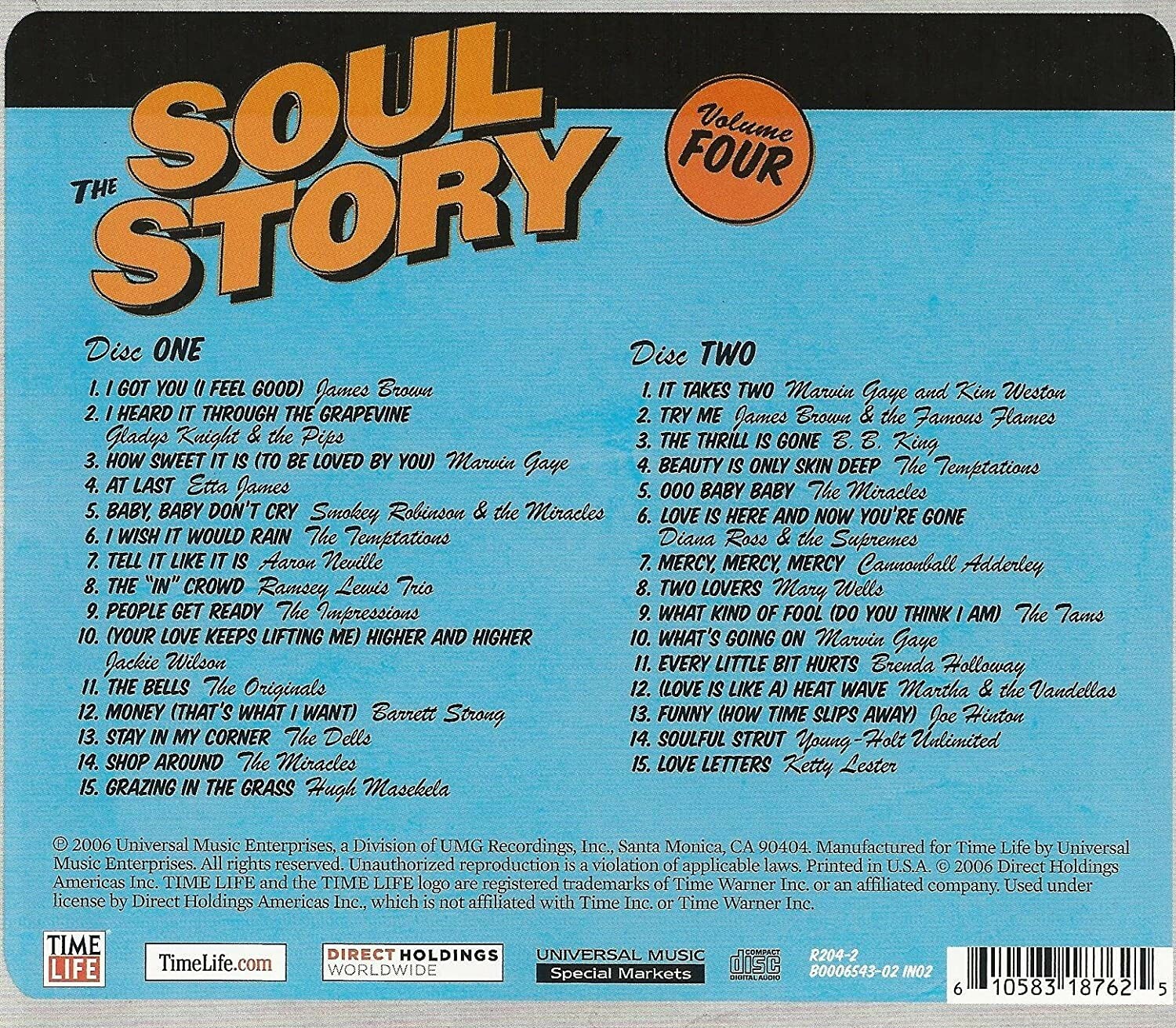 NEW SEALED THE SOUL STORY TIME LIFE 2 CD SET SUPREMES, TEMPTATIONS ...