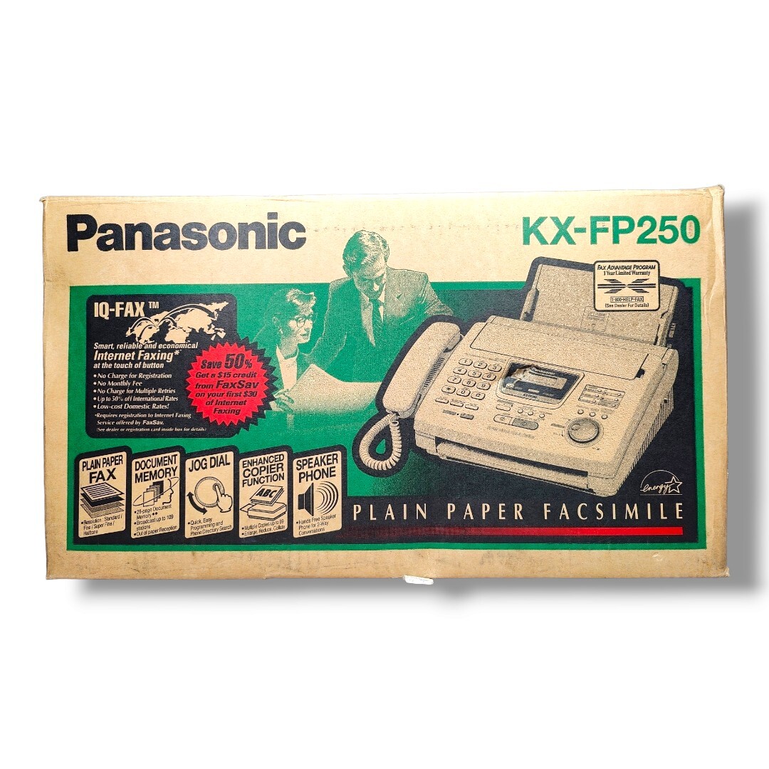 Panasonic Kx-fp250 Compact Plain Paper Fax and Copier for sale online ...