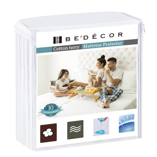 Queen Waterproof Mattress Protector,Pee and Liquid Proof Cover for Pets ...