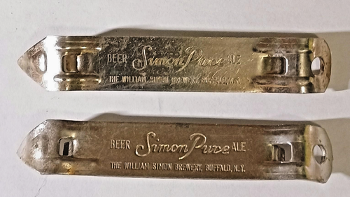 Lot of 2 Vintage Simon Pure Brewery Beer Ale Bottle Can Openers Buffalo ...