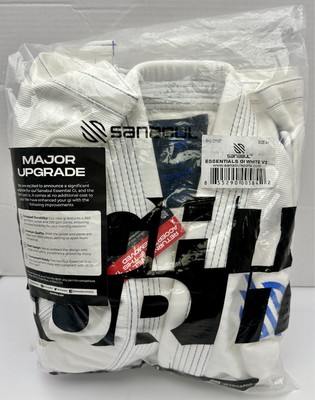 Sanabul Essential GI White V2 Size A1 Jiu Jitsu Jacket Mens Training ...
