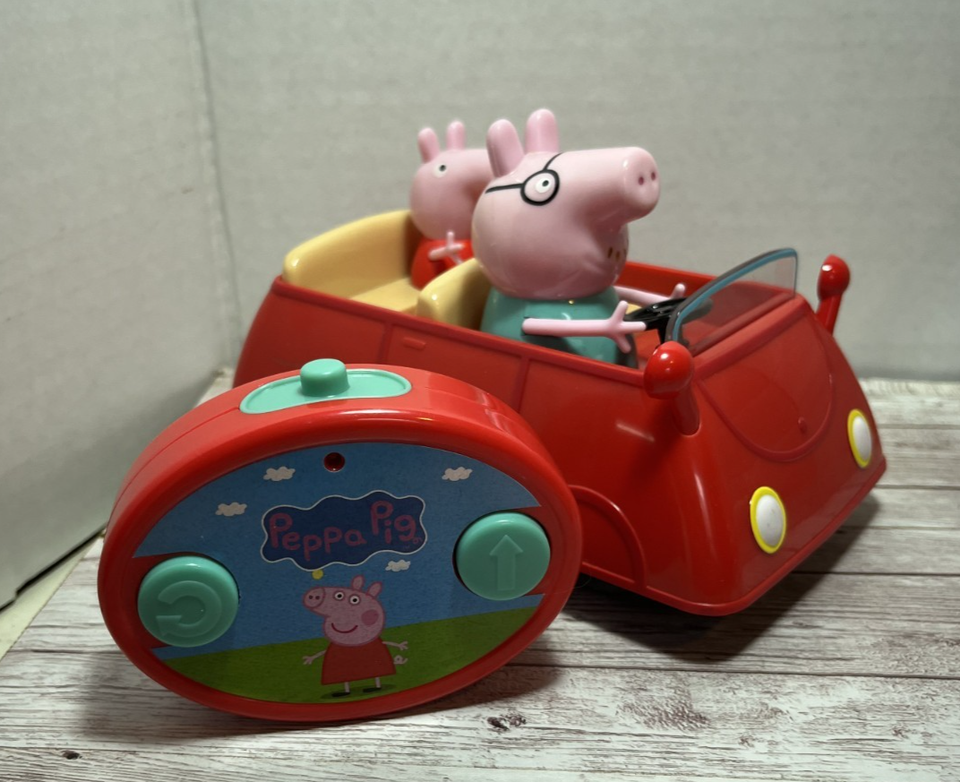 Peppa Pig Red Car R/C Radio Remote Control Daddy Pig | eBay