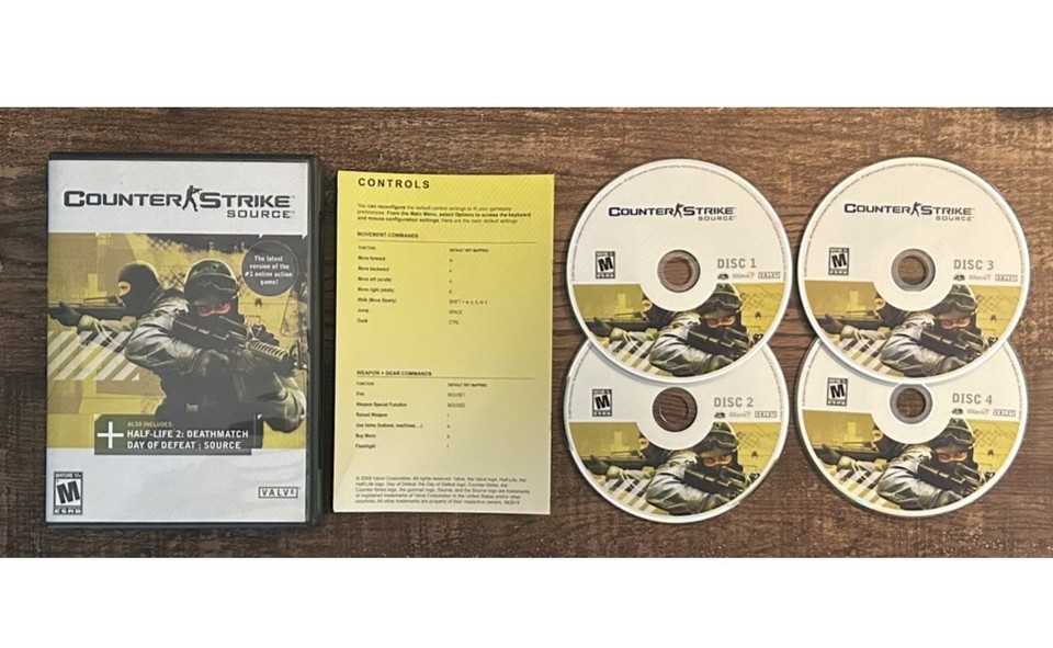 Counter-Strike: Source PC CD Rom Computer 4-Disc Set Video Game | eBay