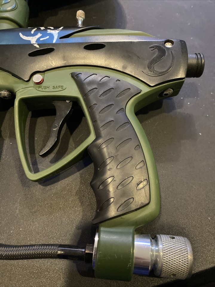 Viewloader VL 200 Green Paintball Gun With Ball Hopper. Untested | eBay