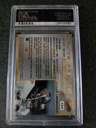1996 Bowman's Best - Atomic Refractor #164 Ray Lewis (RC) PSA 10 | eBay