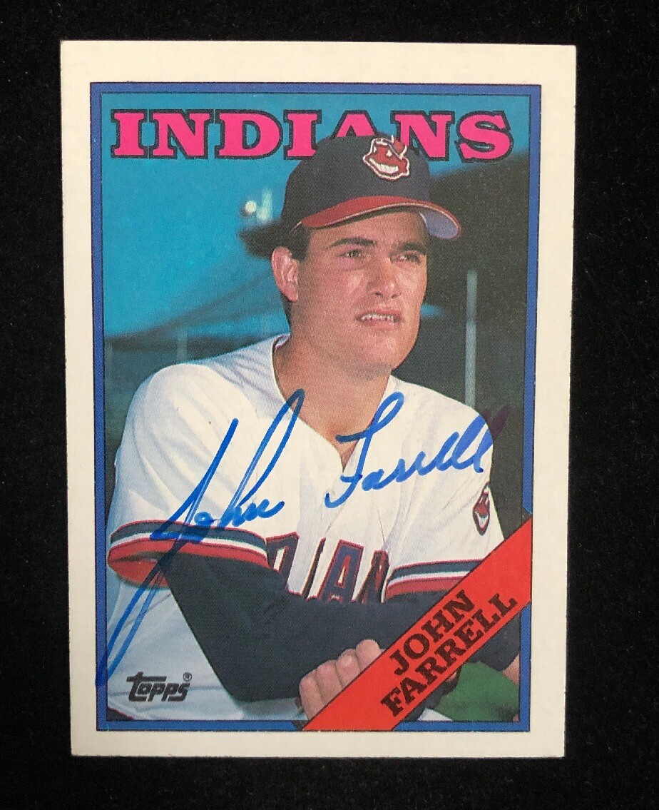 JOHN FARRELL 1988 TOPPS AUTOGRAPHED SIGNED AUTO BASEBALL CARD 533 ...