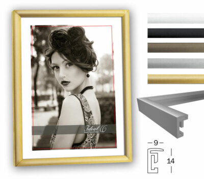 Ideal Basic Bilderrahmen in 10x15 cm bis 50x70 cm 5 Farben Foto Rahmen ...