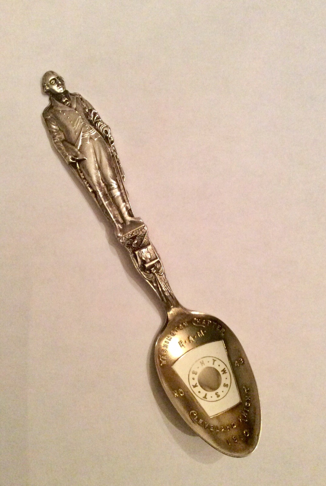 Washington Chapter R.A.M. NO43 Masonic Sterling Demitasse Spoon ...