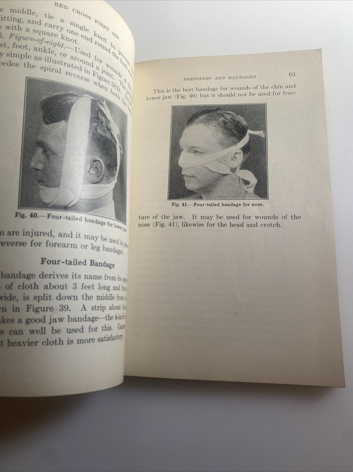 Vintage/Antique American Red Cross First Aud Text-Book. Revised, 1937 ...