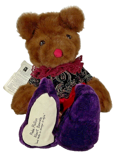 Phebe Phillips Large 22” Albert Bearelle Jester Fur Plush Bear New NWT ...