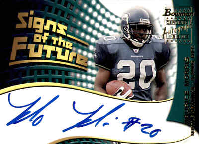 2002 Bowman Signs of the Future #SFMM Maurice Morris D Autograph Auto ...