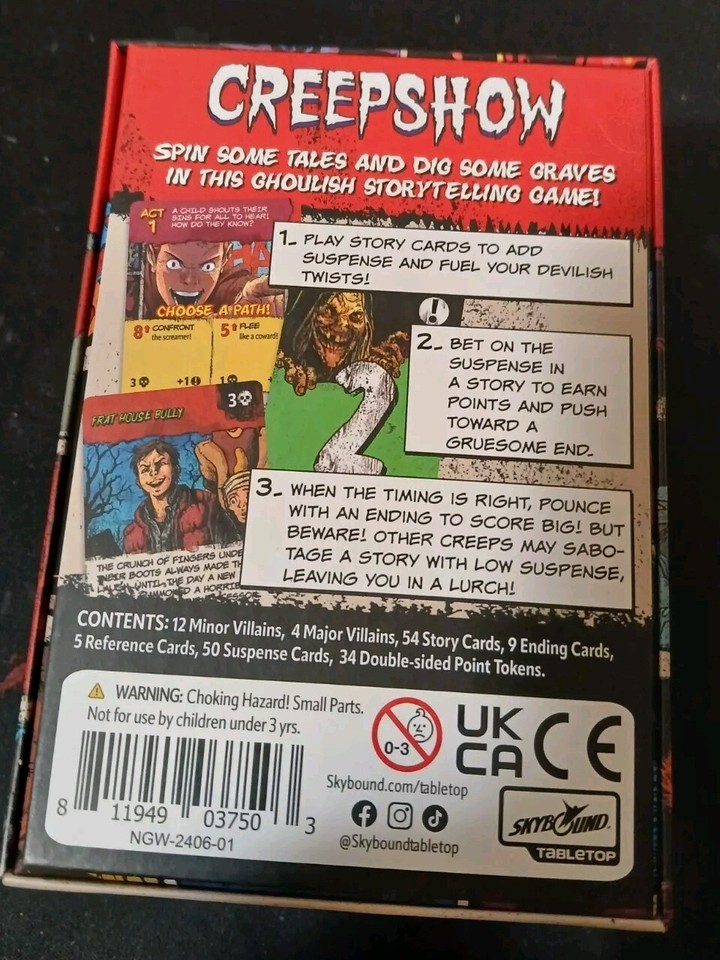 Creepshow Card Game: The Suspense-Building Game || Skybound || Horror ...
