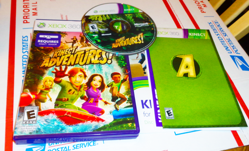 Kinect Adventures Microsoft XBOX 360 Complete in Box CIB Manual Purple ...
