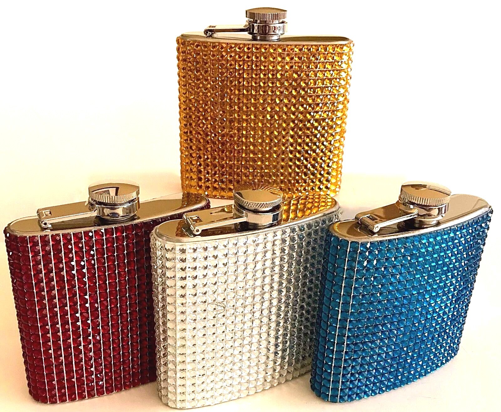 Bling Liquor Flask Bridal Bachelorette Party Alcohol Rhinestone ...