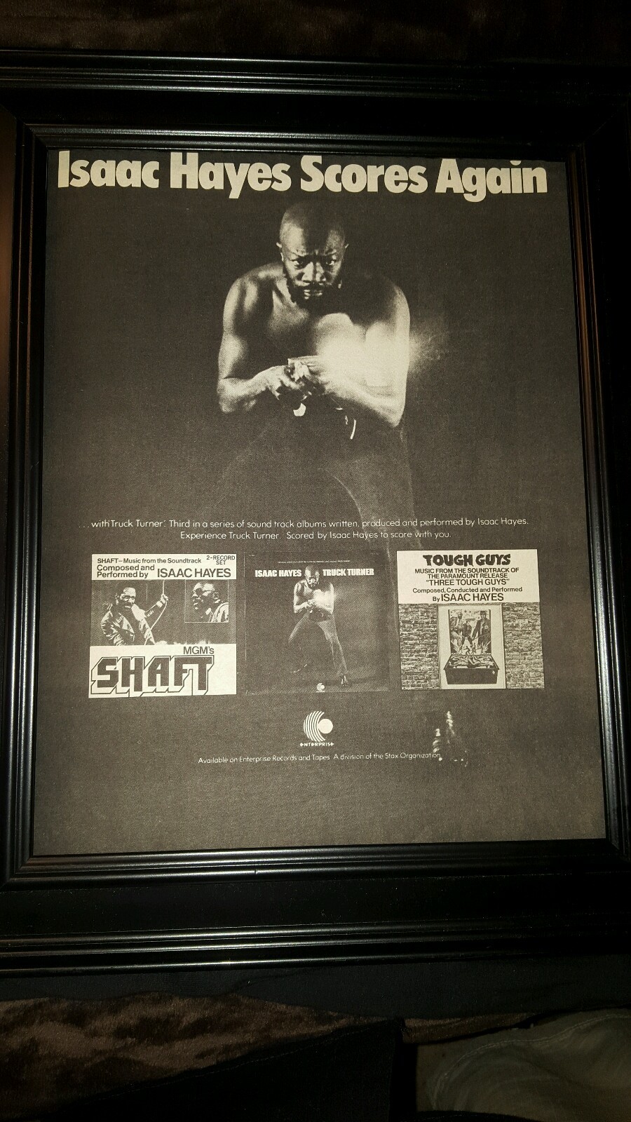 Isaac Hayes Truck Turner Rare Original 1974 Promo Poster Ad Framed! | eBay