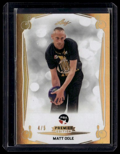 Matt Ogle 2023 Leaf PBA Premier Edition Rookie Card RC Holo Gold /5 | eBay