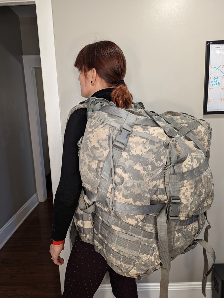 US MILITARY MOLLE II Large Rucksack Field Pack Complete Frame Pouches ...