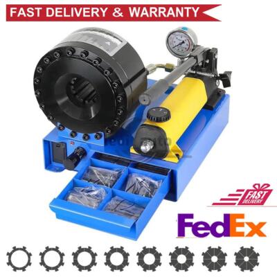 Manual High Pressure Hydraulic Pipe Crimper Machine Hose Swaging Swager ...
