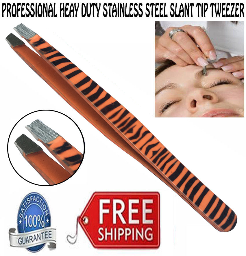 Professional coated stainless steel plucker hair remover puller eyebrow ...