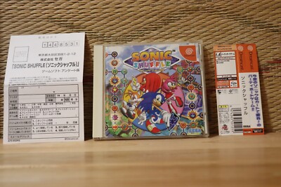 Sonic Shuffle w/spine reg point card Dreamcast DC Japan Very Good Condition! | eBay