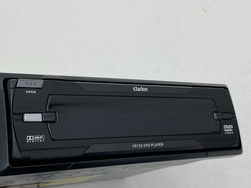 CLARION VS735 IN DASH SINGLE DIN CD DVD MP3 PLAYER OLD SCHOOL CAR AUDIO ...