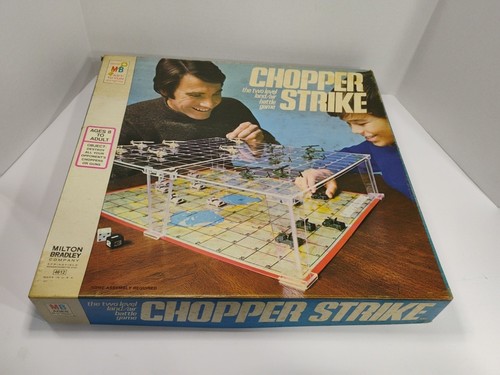 Milton Bradley 1976 Chopper Strike Board Game 100% COMPLETE in Original ...