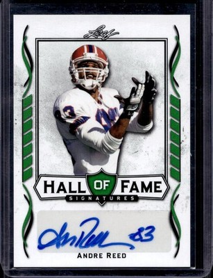 2021 Leaf Signature Andre Reed Hall of Fame Signatures Autograph #HOF ...