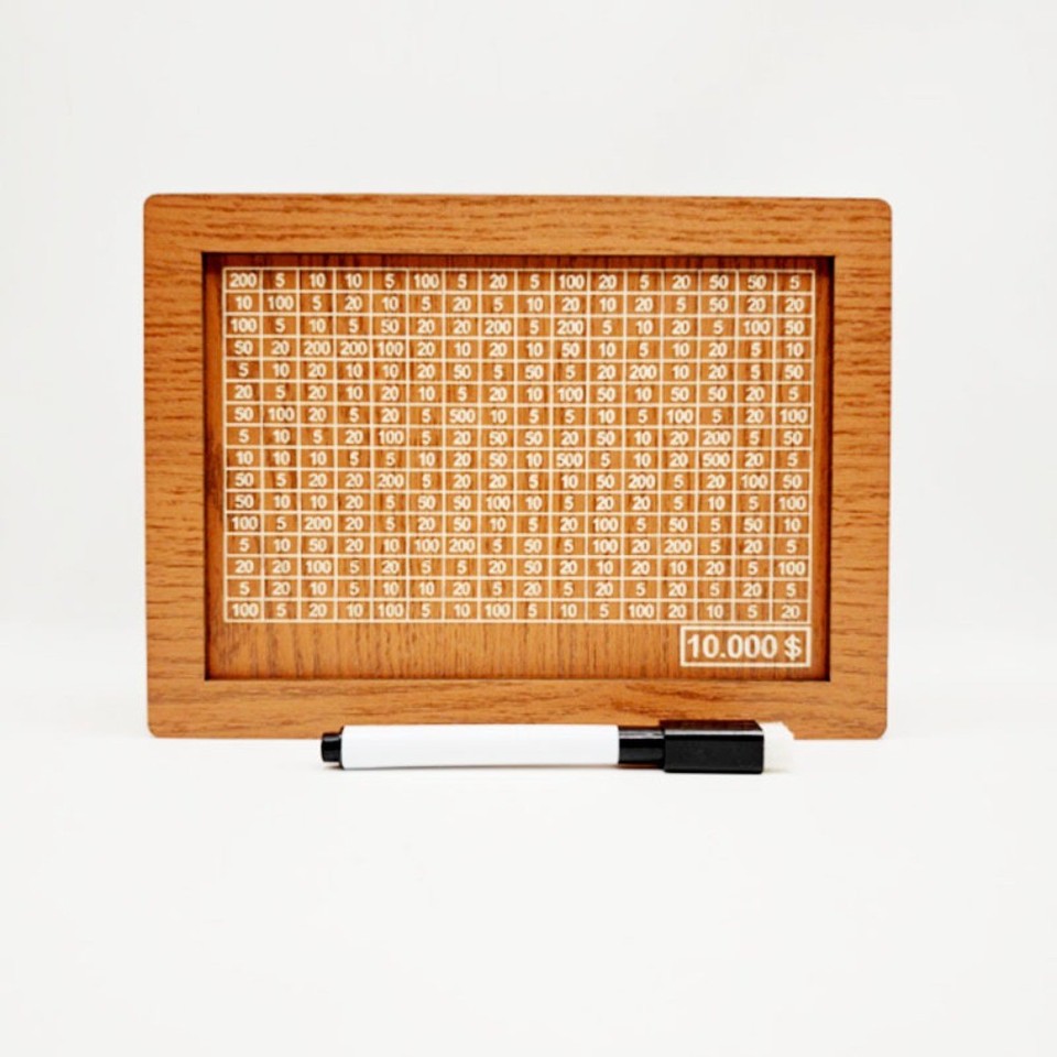 Wooden Money Box Handmade Money Saving Box New Coin Tray Storage Case ...