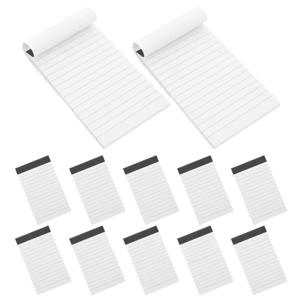12 Pcs Small Writing Pads A7 Wide Ruled Detachable Notepads for Office ...
