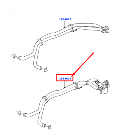 LAND ROVER DISCOVERY III L319 HVAC Heater Hose PCH501042 NEW GENUINE | eBay