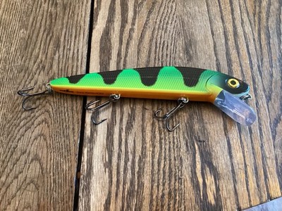 Vintage Storm Giant Flatstick 22 Musky Muskie Lure 8.5 Inches Orange ...