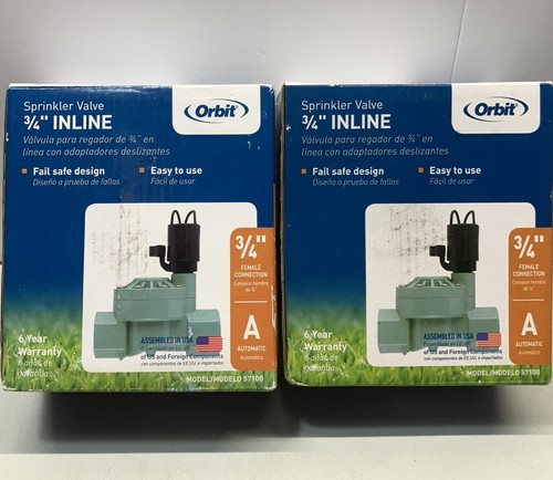 Orbit Water Master Sprinkler Valve 57100 3/4" Inline Automatic ...